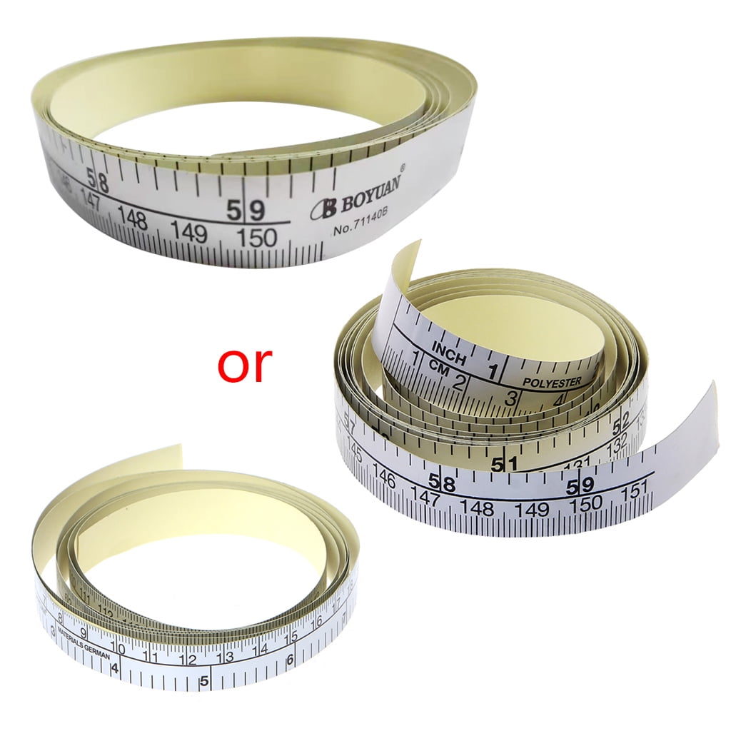 Sinyiin 151cm Self Adhesive Metric Measure Tape Vinyl Ruler For Sewing ...