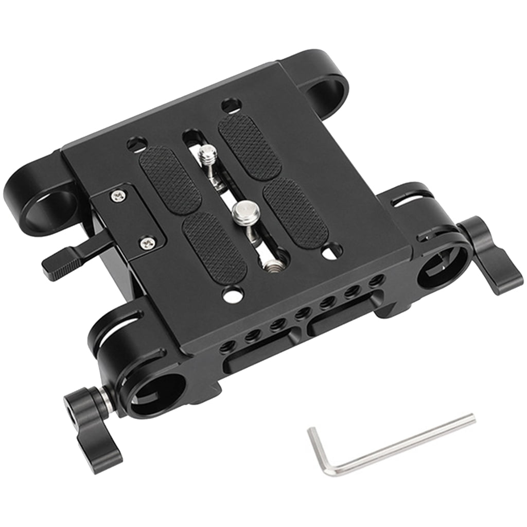 Sinyiin 19mm Double Hole Clamp Quick Release Plate Aluminum For Camera ...