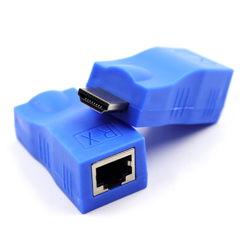 Sinyiin 1Set Ethernet Base HDTV-compatible Extender 1080p Video Across ...