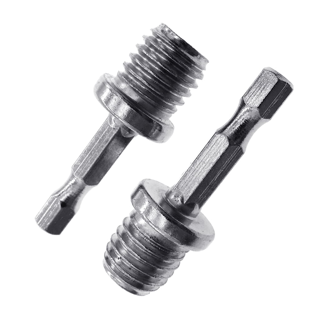 Sinyiin 2 Pieces 1/4 M14 Hexagon Connecting Rod Adapter Drill Chuck ...