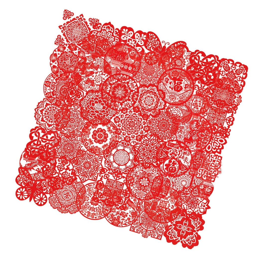 Sinyiin 2026 Reusable Chinese New Year Window Art Cling Sticker Decors ...