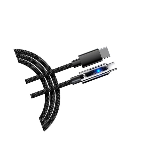 Sinyiin 240W Double USB C Fast Charging Data Cable Charging Nylon ...