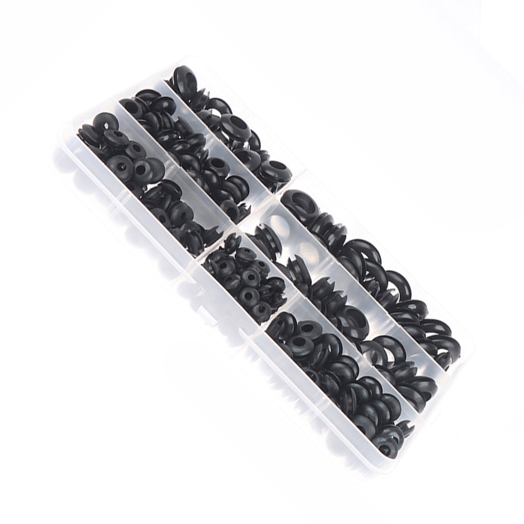 Sinyiin 260Pcs Rubber Grommets Kit Rubber Wire Grommets Rubber Hole ...