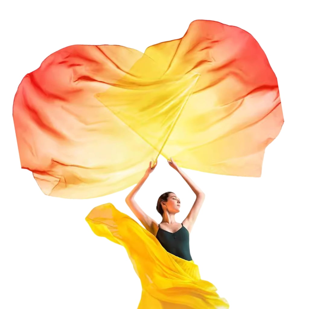 Sinyiin 2Pcs Semicircle Worship Wing Flags Praise Dance Flags with ...