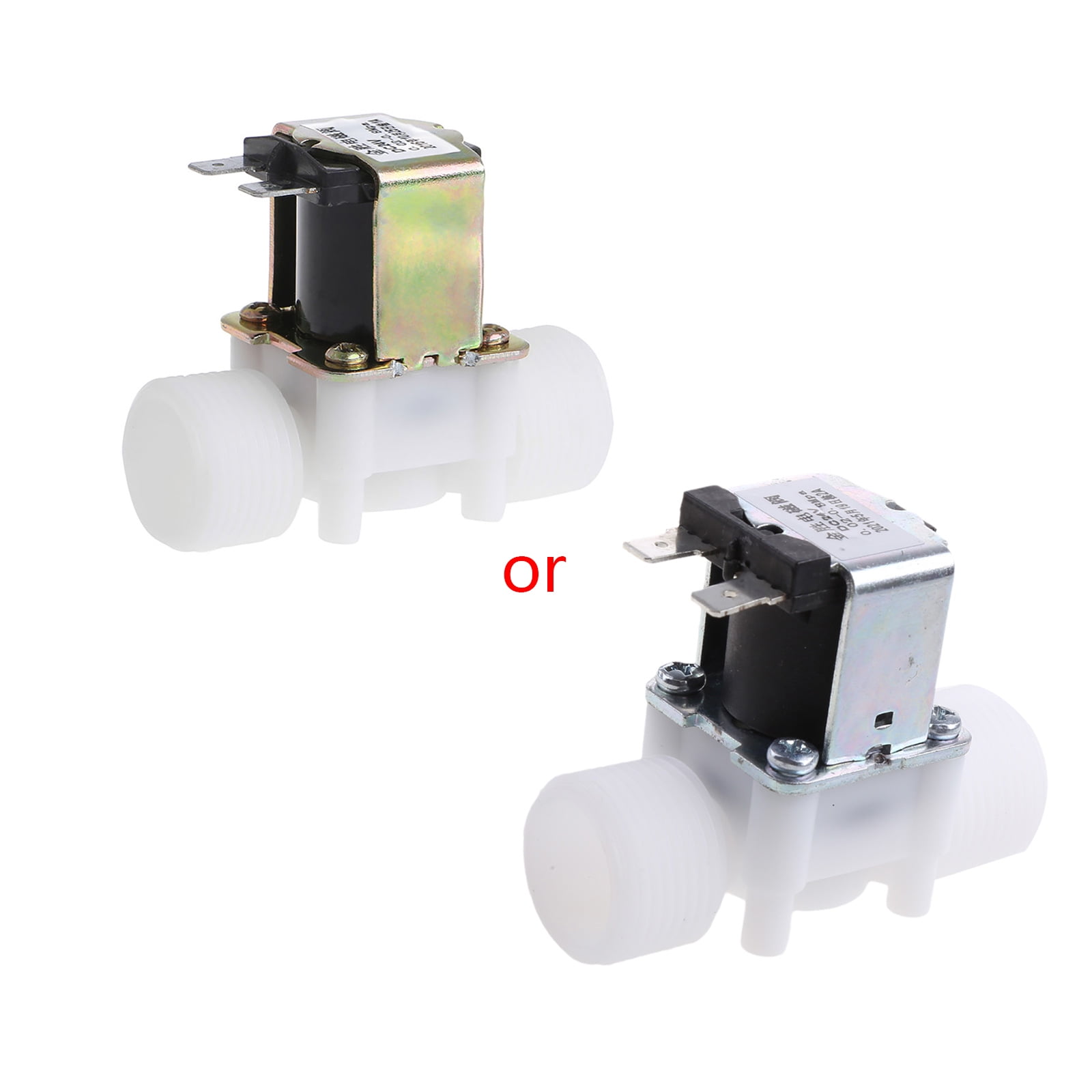Sinyiin 3/4" for DC 24V PP N/C Electric Solenoid for Valve Water ...
