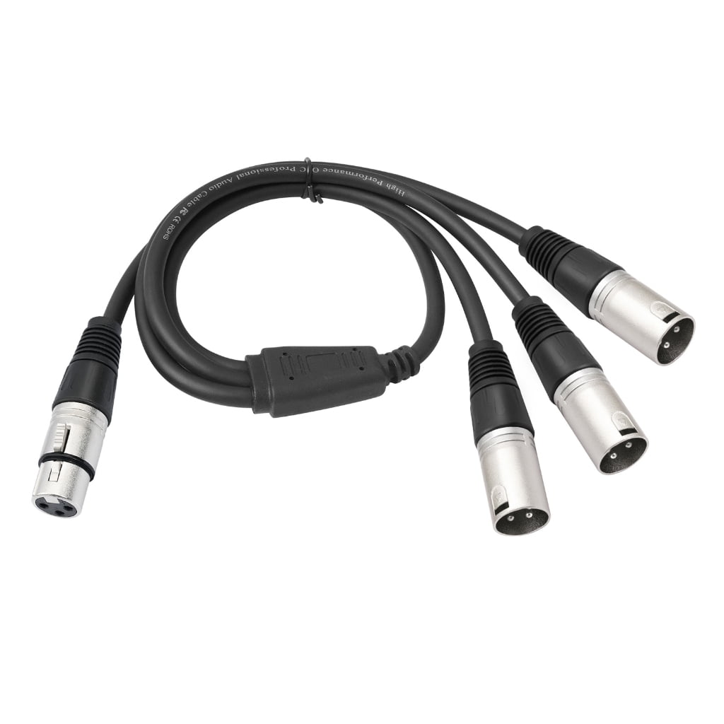 Sinyiin 3 Way 3Pin Splitter 1 Female To 3 Male and Coppered Conductors ...