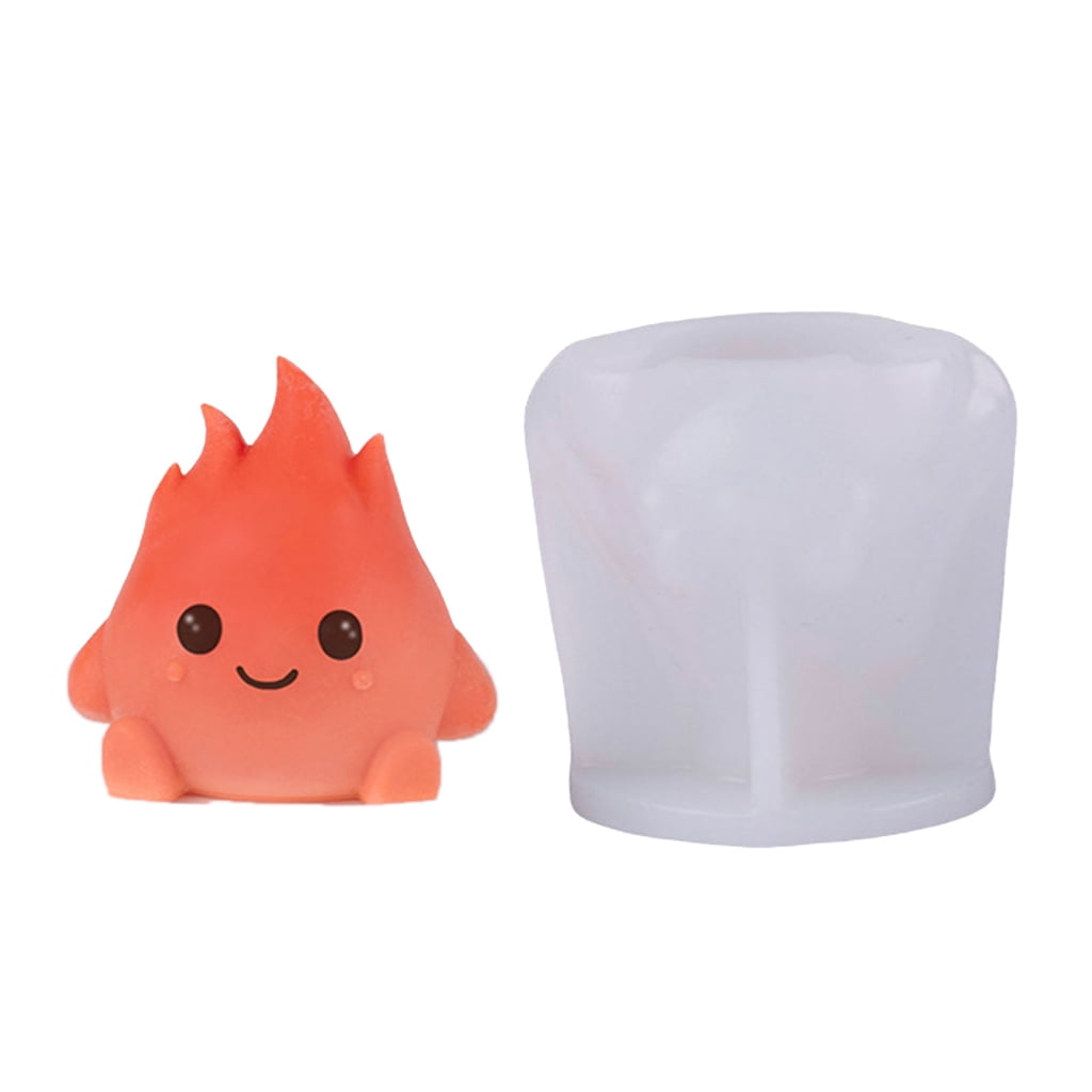 Sinyiin 3D Flame Silicone Molds for Candle Soap Chocolate Molds Cake ...