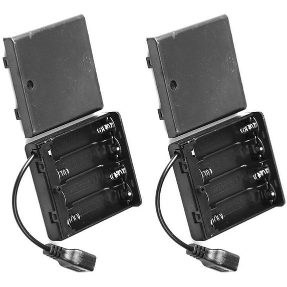 Sinyiin 4 Slots Battery Holder With USB Port Switchable For LED Light ...