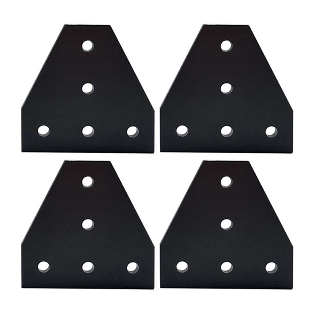 Sinyiin 4Pcs Aluminum 5 Hole Corner Plate Outside Joint Board Connector ...