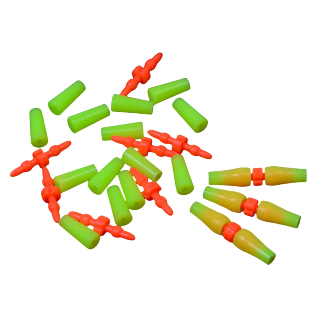 Sinyiin 50 Sets Fishing Bobber Stopper Caras Rod Bobber Float Stoppers ...