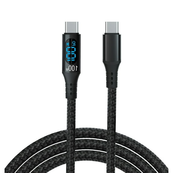 Sinyiin 5A 100W USB C Fast Charging Cable 1Meter with Live Power ...