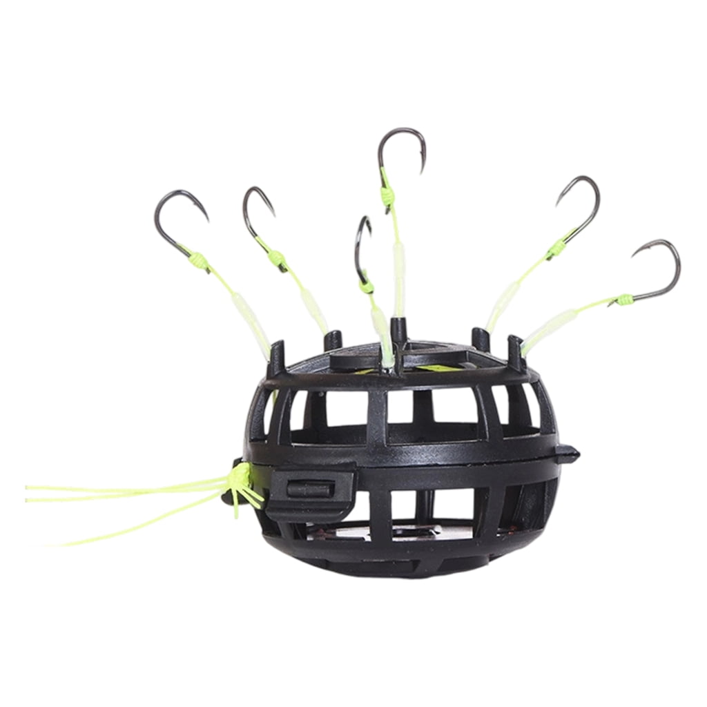 Sinyiin 6 Hook Line Group Feeder Sinkers Replacement String Hook Line ...