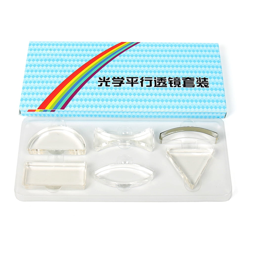 Sinyiin 6Pcs Acrylic Optics Lens Set for Class Physics Teaching Lab ...