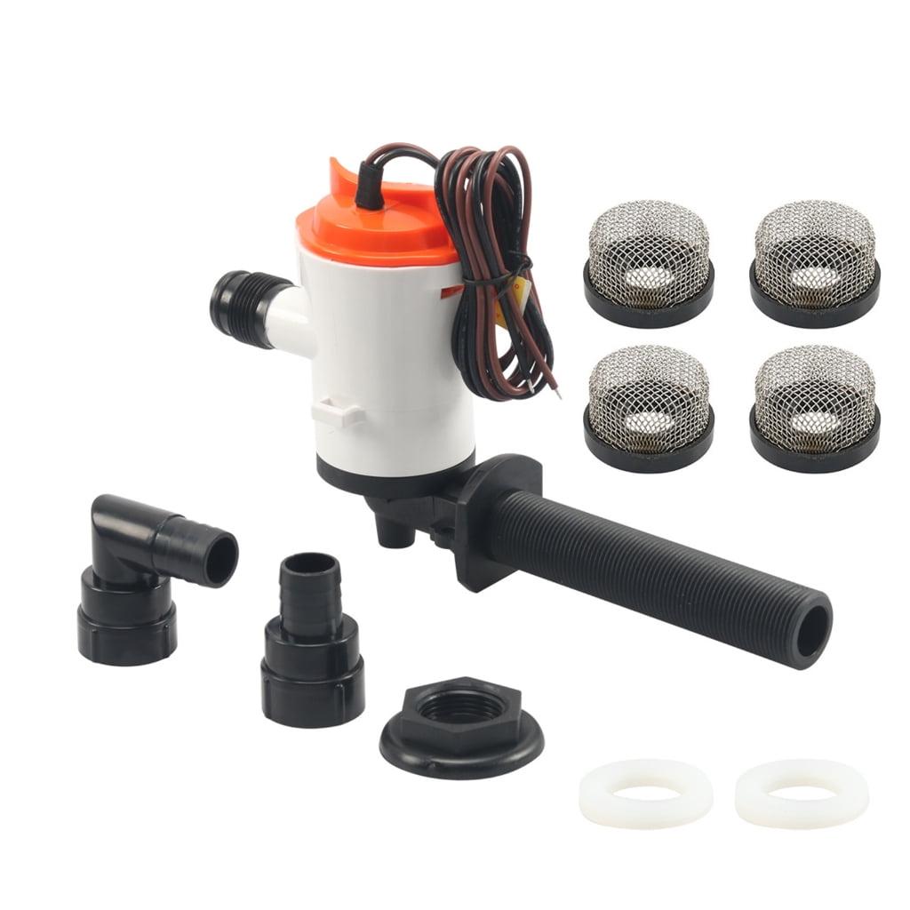 Sinyiin 800GPH Flow 12V Boat Aerator Pump Connect Design For Live Fish ...