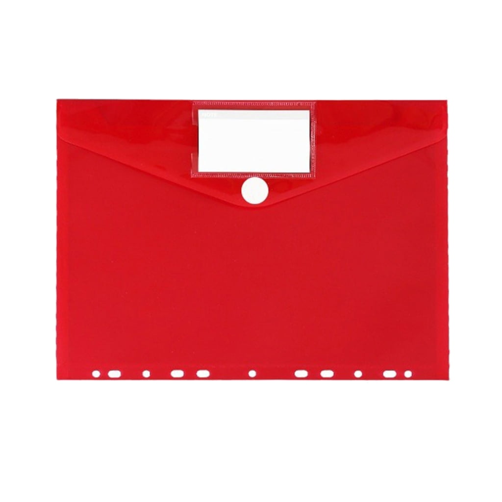 Sinyiin A4 Clear Document Organizers File Folder with 11 Hole Edge ...
