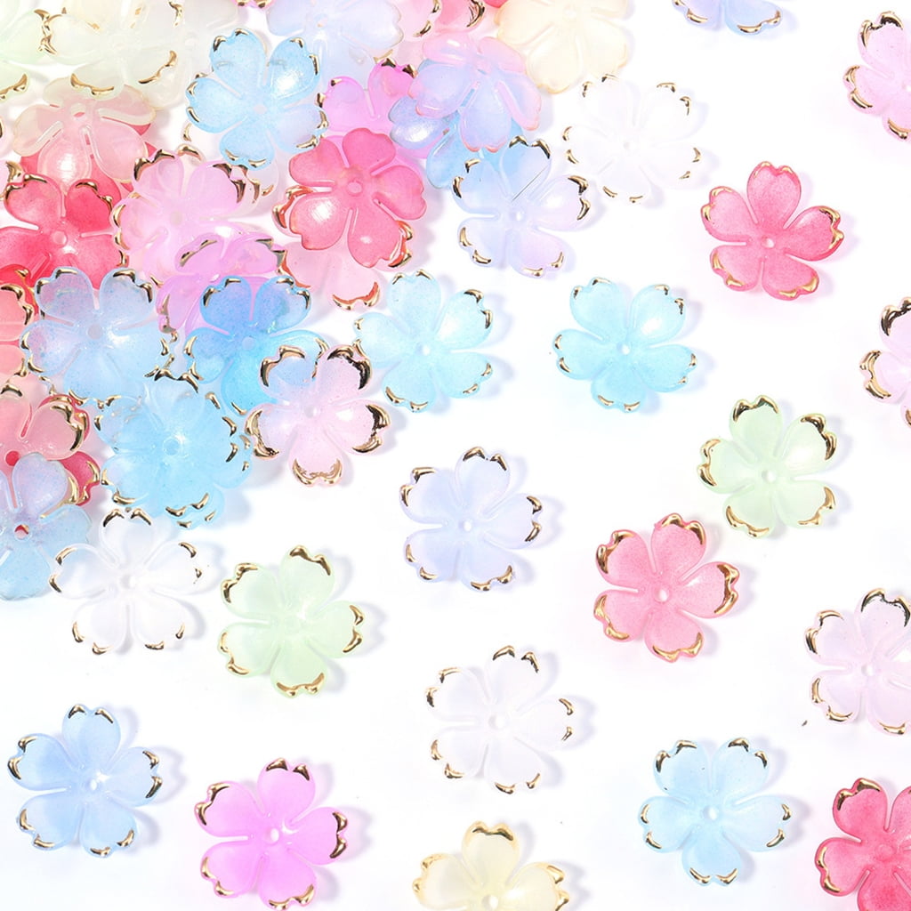 Sinyiin Acrylic Flower Base Displaying Gradients Effect and Gold Edges ...
