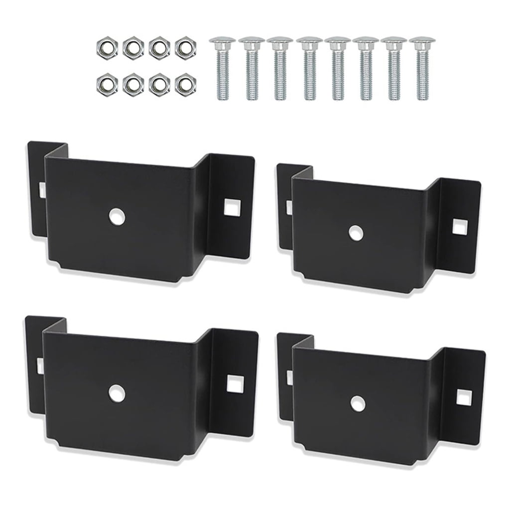 Sinyiin Anti Slip Iron Brackets Mounting Kit Included Stake Pocket ...
