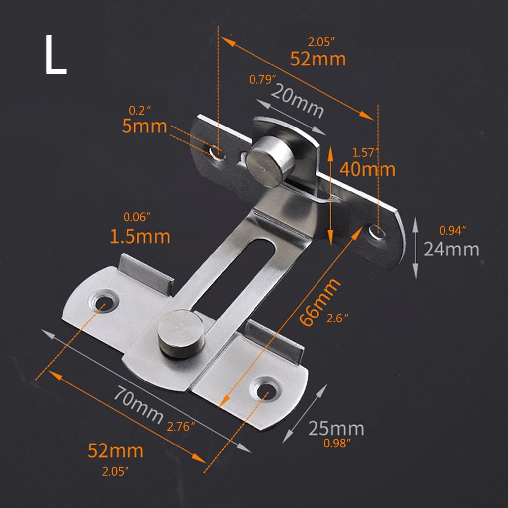 Sinyiin Anti-theft Buckle Door Lock Stainless Steel Right Angle Buckle ...