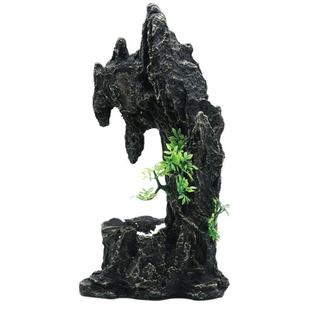 Sinyiin Aquarium Landscape Dynamic Waterfall Aquariums Decorations Art ...