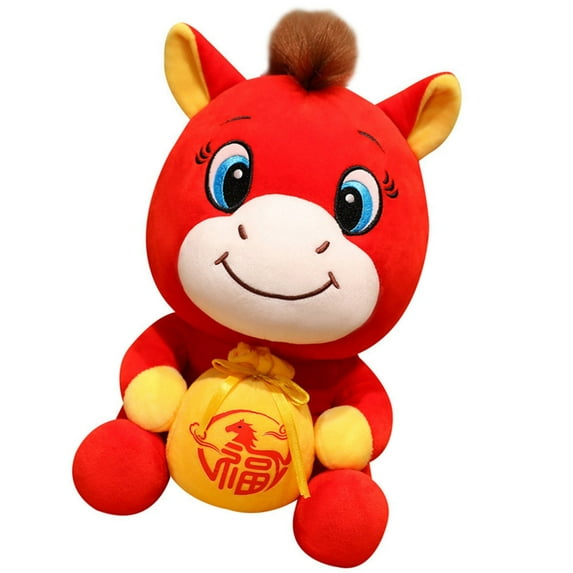 Sinyiin Auspicious Horse Year Plush Fortune Doll Soft Huggable Stuffed ...