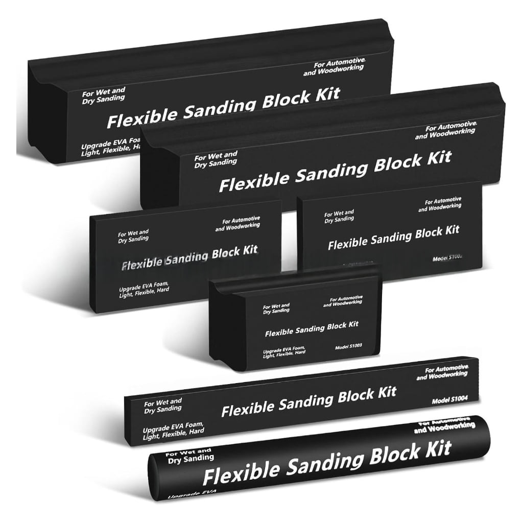 Sinyiin Automotive Woodworking Sanding Sponge Blocks Set EVA Foam With ...