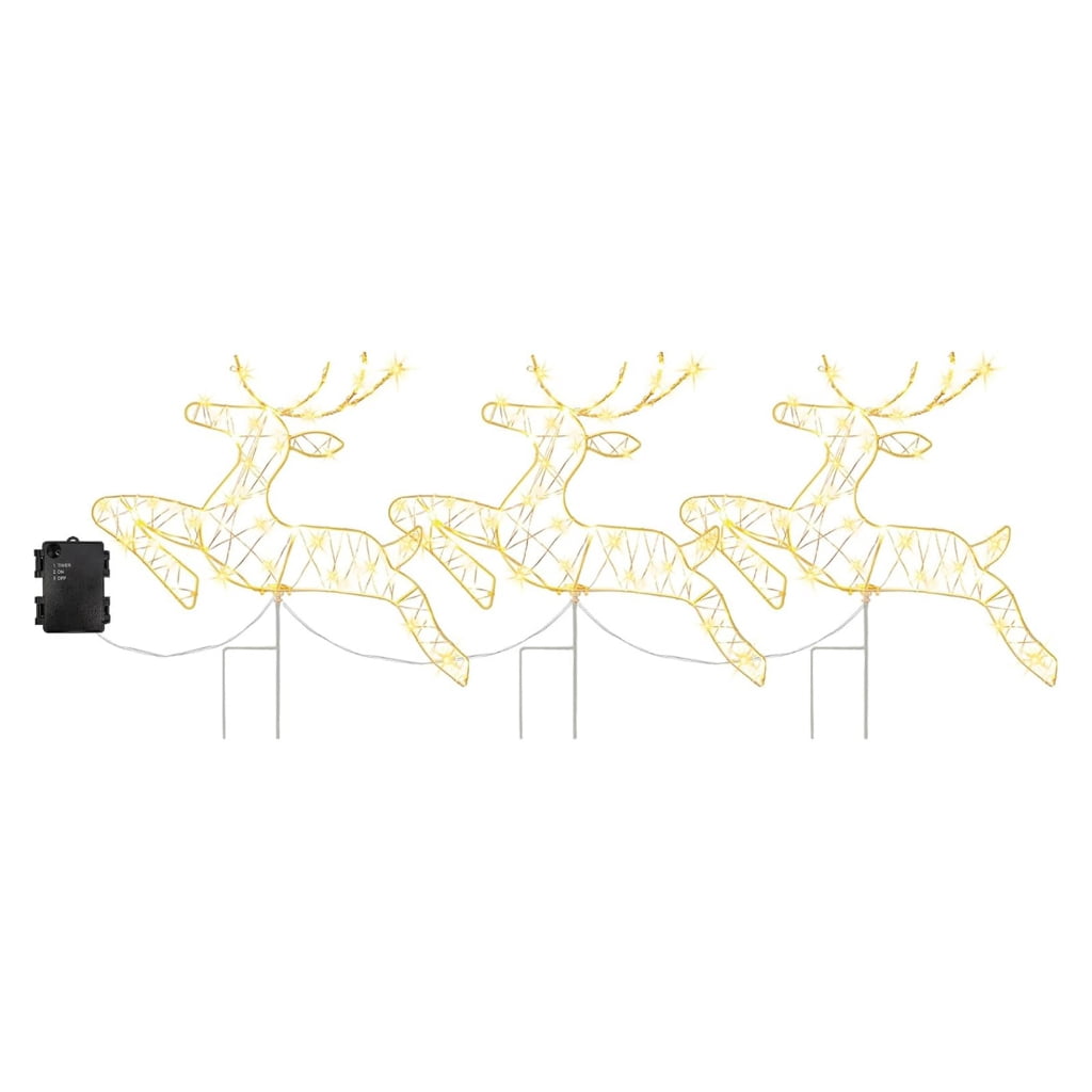 Sinyiin Christmas Deer Yard Ornaments Outdoor Iron Reindeer Silhouetted ...