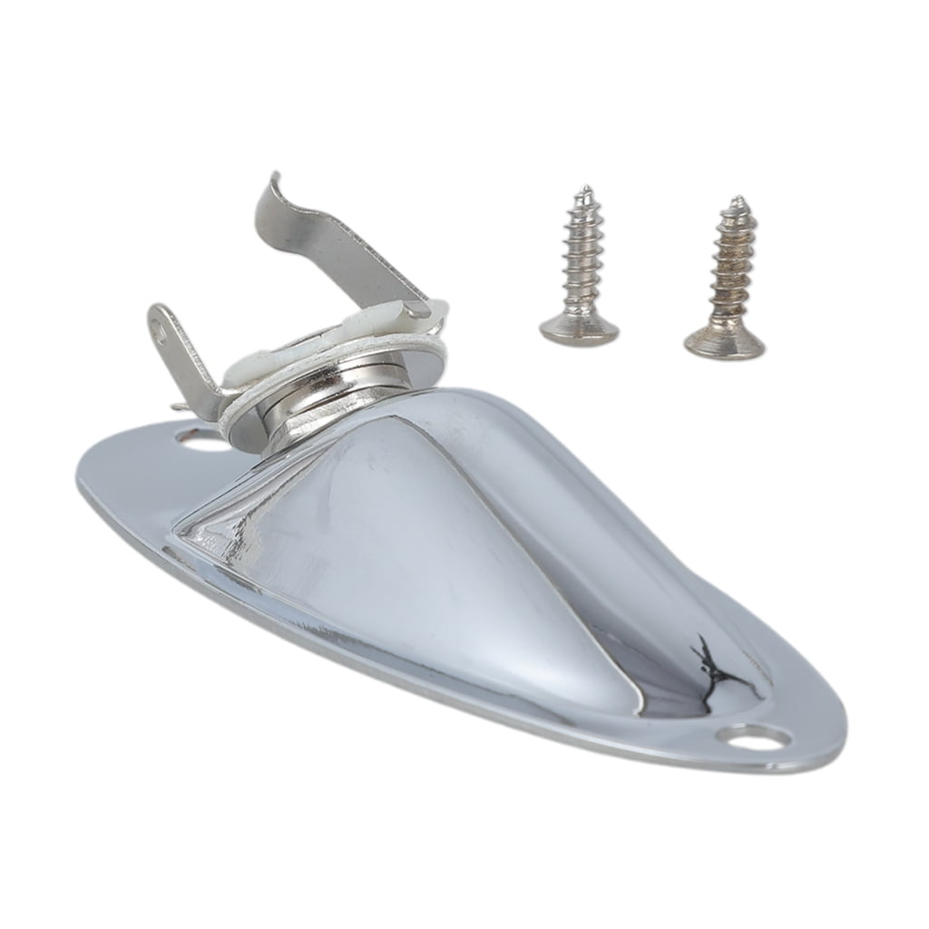 Sinyiin Chrome Boat Output Loaded Jack Plate Socket for Guitars ...