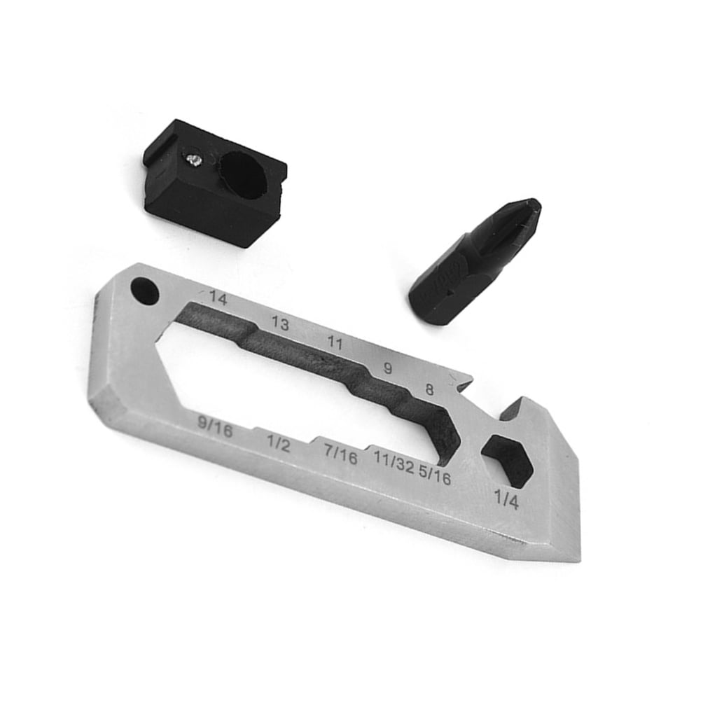 Sinyiin Crowbars Nails Pullers Bottles opener Ruler Defense Tool for ...