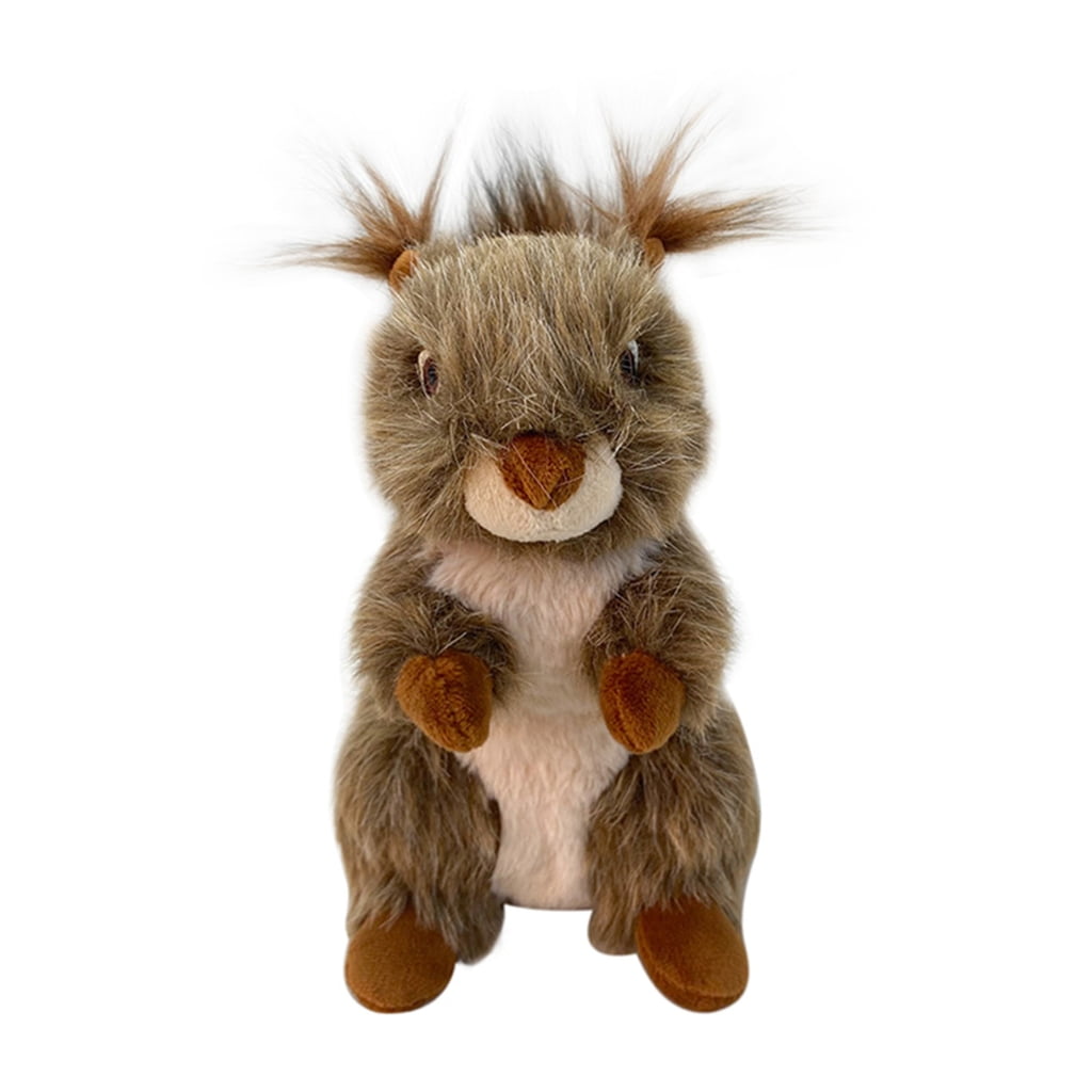 Sinyiin Cute Squirrels Themed Pet Toy Realistic Furs Texture Squeaker ...