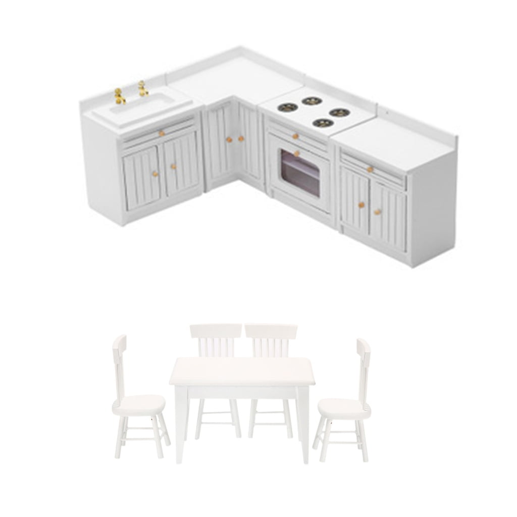 Sinyiin DIY 1/12 Scale Toy Kitchen Countertop and Sink Model Set ...