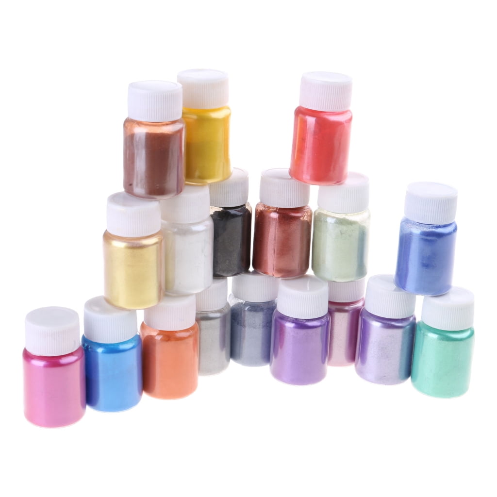 Sinyiin DIY Handmade Pearlescent Mica Powder Epoxy Resin Dye Pearl ...