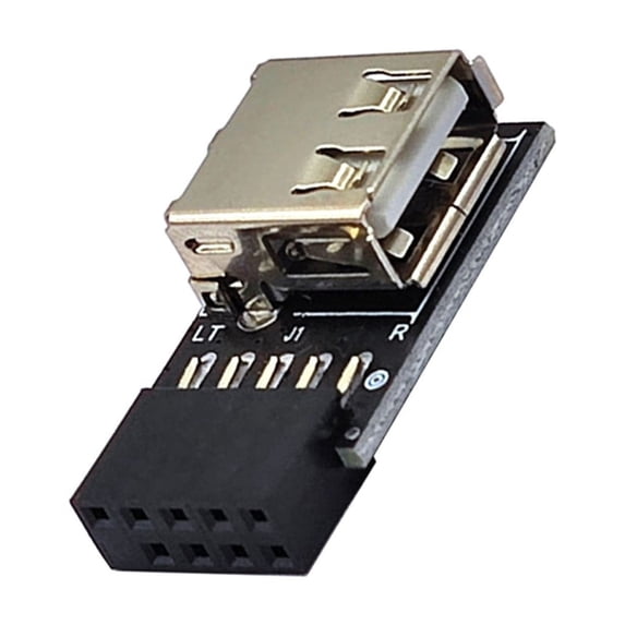 Sinyiin Desktop PC 9 PIN to USB 2.0 Female Port Expansion Adapter ...