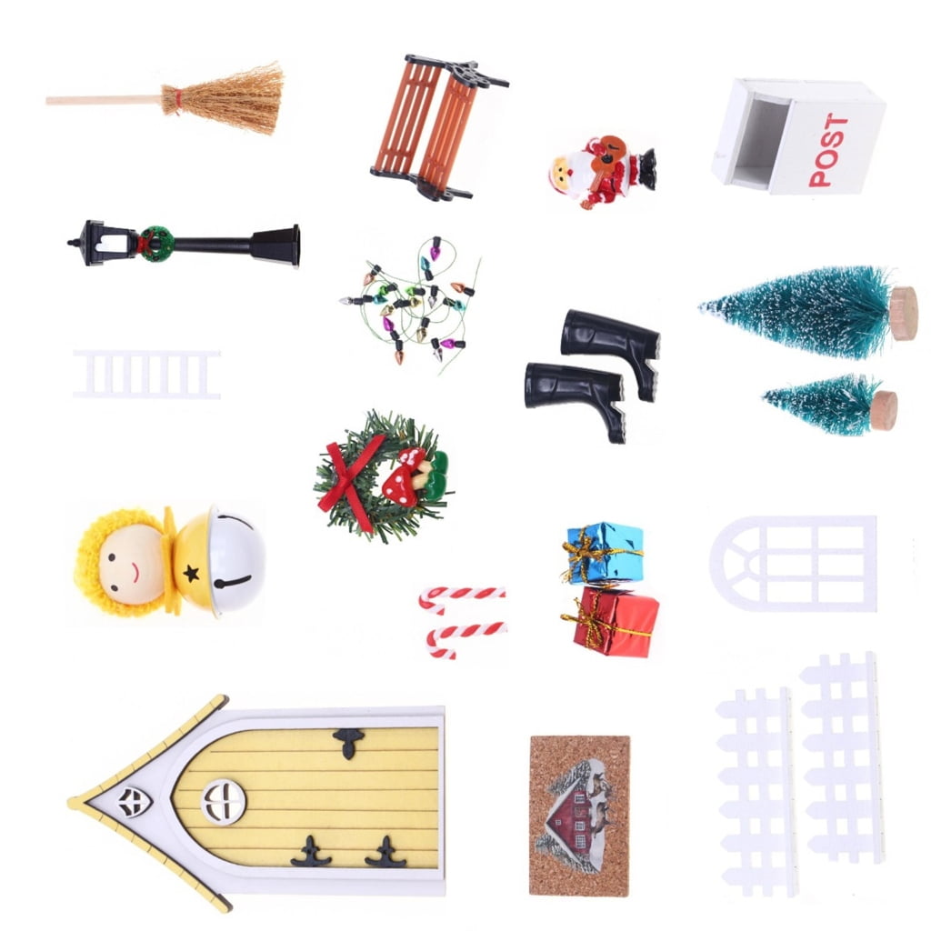 Sinyiin Detailed Fairies Elf Christmas Elf Door Accessory For Doll ...