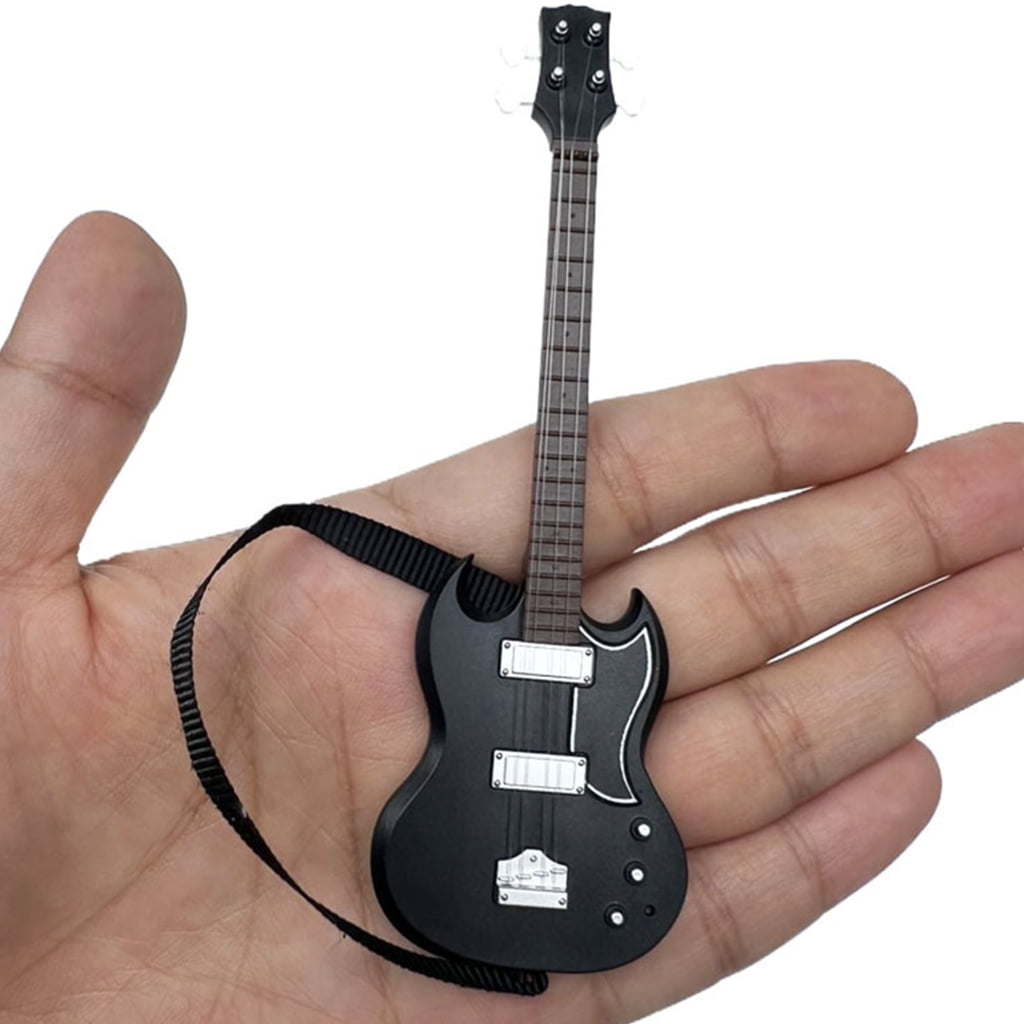 Sinyiin Detailed Miniature Guitar for Dollhouses Decoration 1/12 Scale ...