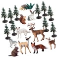 Sinyiin Diverse Wildlife Scene Building Set with Plant Models for ...