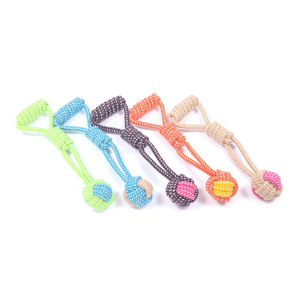 Sinyiin Dog Rope Fetching Toy Tug-of-war Game for Dogs Teething Chew ...
