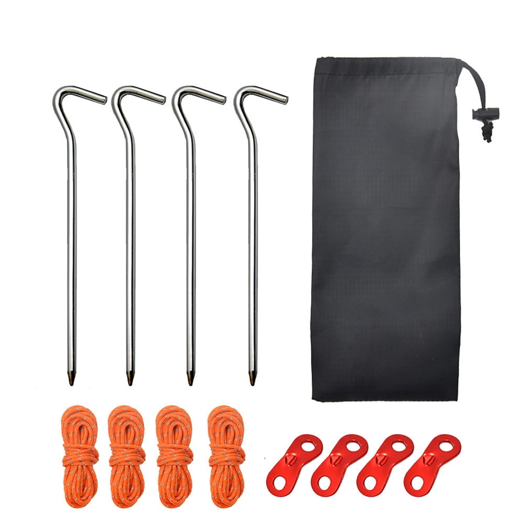 Sinyiin Durability Tent Sand Pegs Multipurpose Tent Anchors Heavy Type ...