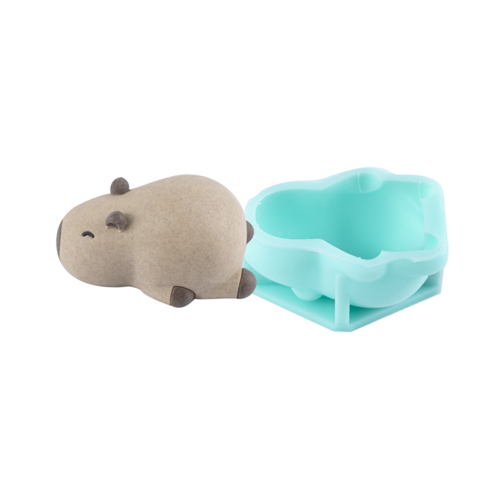 Sinyiin Easy Demold Capybara Blancmange Silicone Molds for Dessert ...