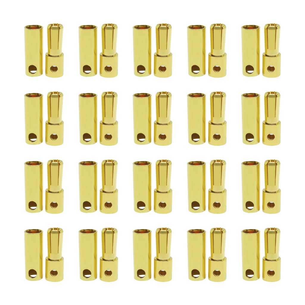 Sinyiin Easy Install Banana Plugs Gold Plated Plugs for Motor & ESC ...