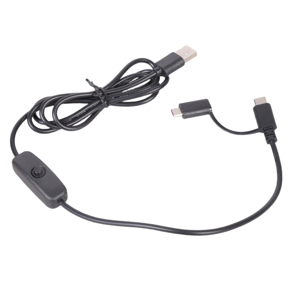 Sinyiin Electronic Device Power Cable USB to Type C USB On Off Switches ...