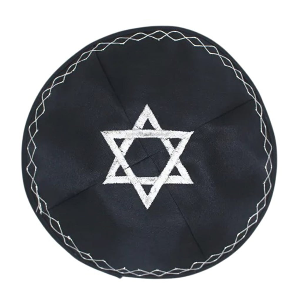 Sinyiin Embroidered Kippah Hat for Israel Adult Jewish Caps Breathable ...