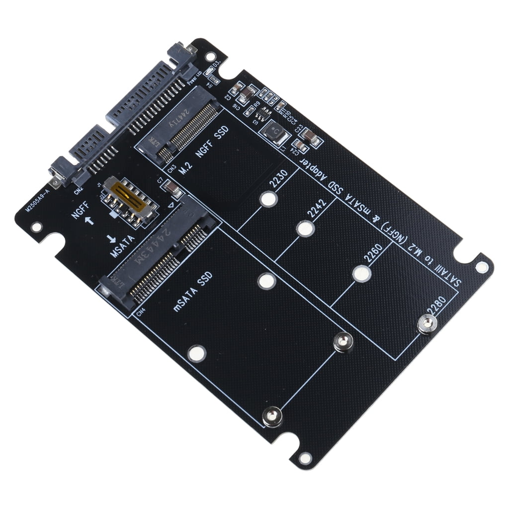 Sinyiin Fast Speed SATA3 to M.2 NGFFs MSATA Adapter Card for Desktop ...