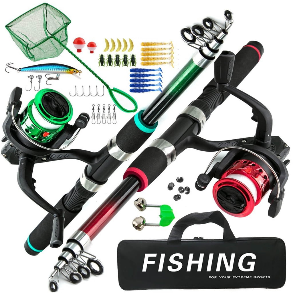 Sinyiin Fishing Gear Tackles Accessories Beginner Fishing Set for Kids ...
