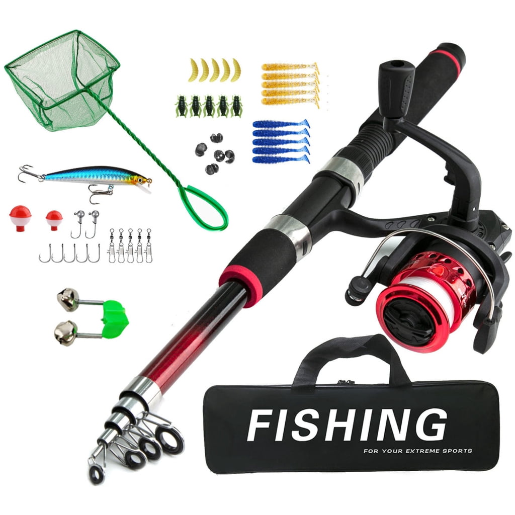 Sinyiin Fishing Gear Tackles Accessories Beginner Fishing Set for Kids ...
