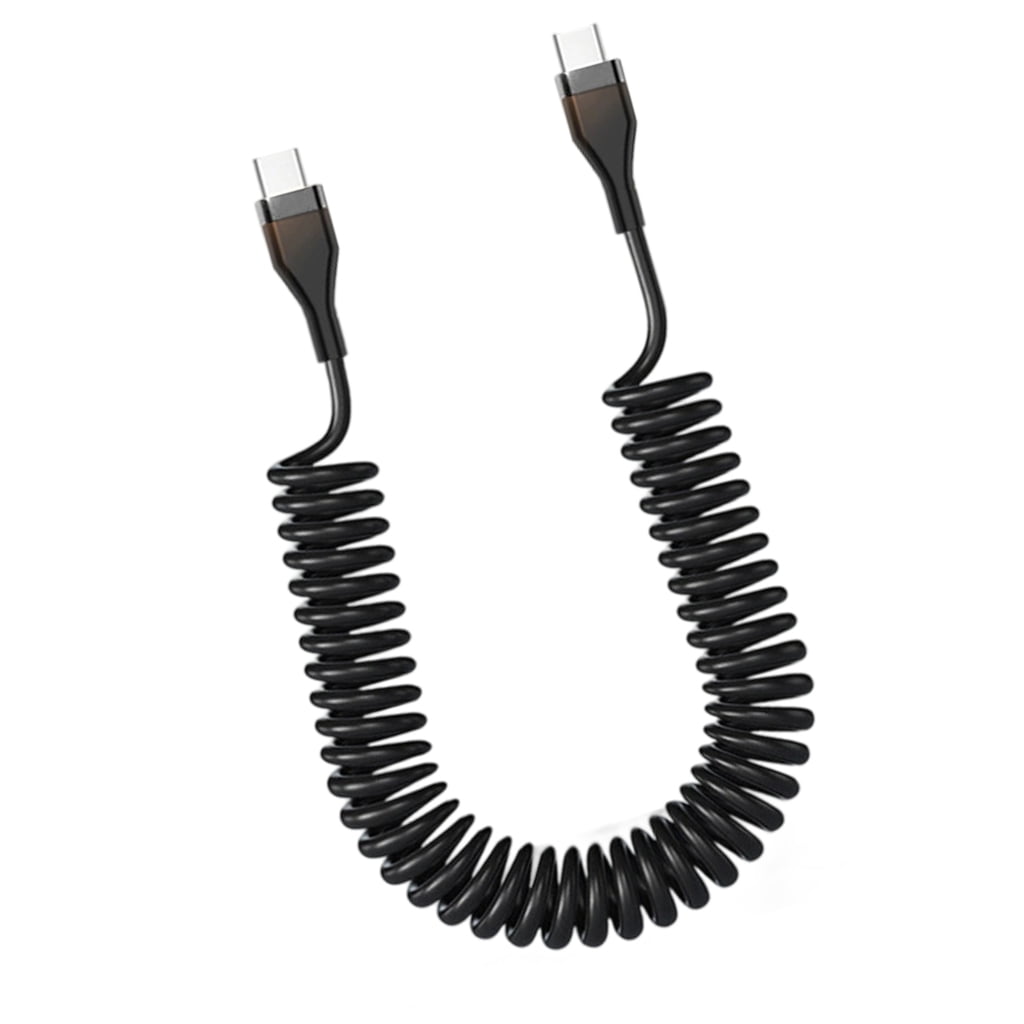 Sinyiin Flexible Spring Loaded 1M USB C Cord Line 120W Super Fast ...