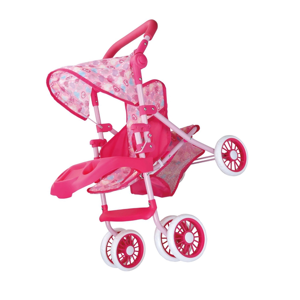 Sinyiin Foldable Lightweight Doll Toy Cart Pram for Kids Role Playing ...