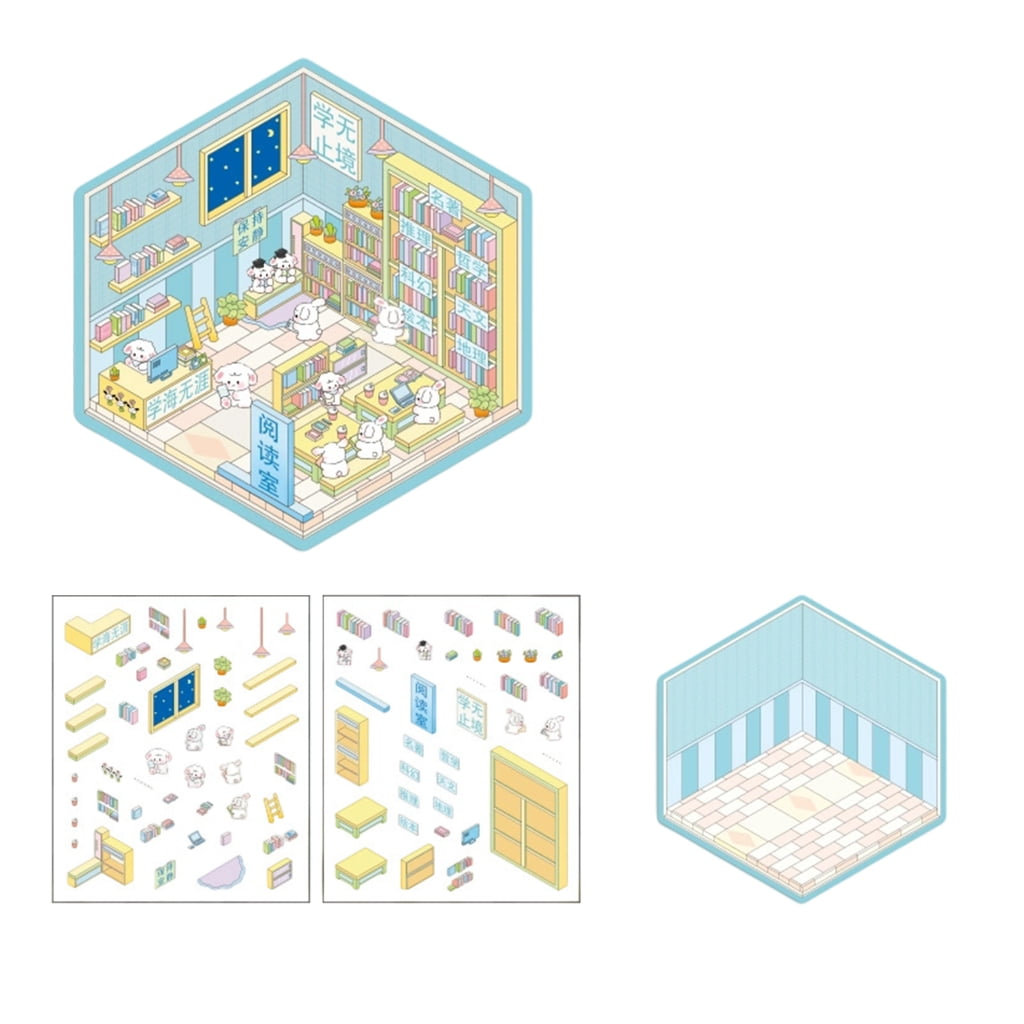 Sinyiin Fun DIY Piling Sticker Scene For Children With 4 Unique Theme ...