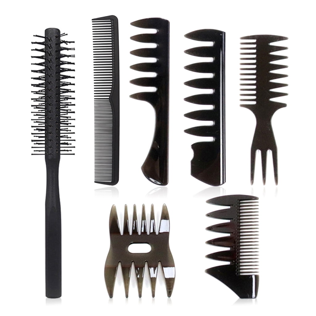 Sinyiin Hair Styling Comb Set with Round Hair Brush,Wide Tooth Comb ...