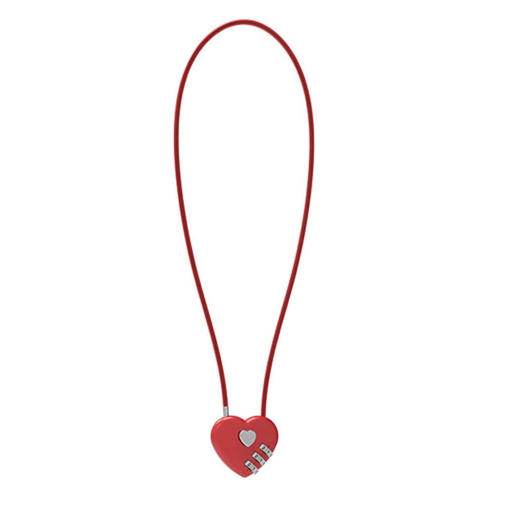 Sinyiin Heart Wishes-Lock for Lovers Wedding Mini Code Lock Combination ...