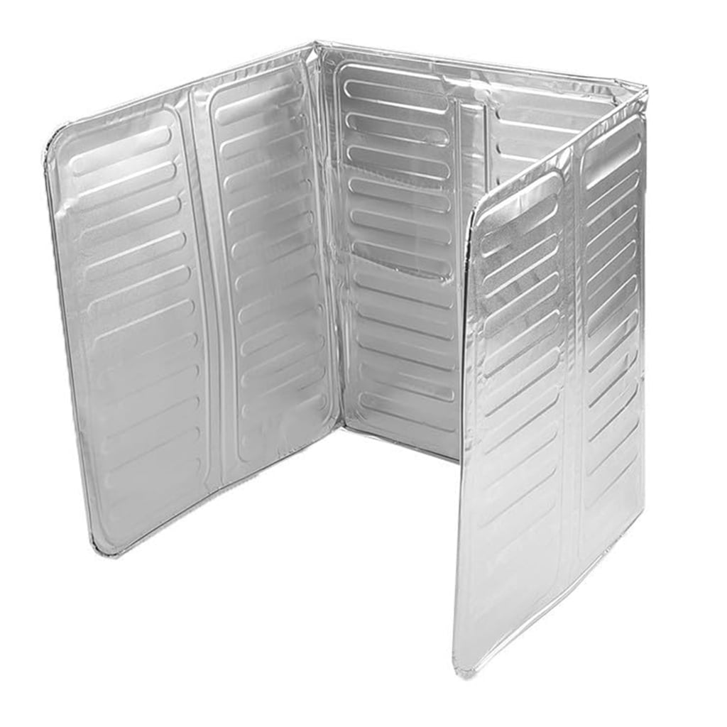 Sinyiin Heat Proof Aluminum Splash Shield for Cooking Stove Three Panel ...